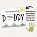 I Love You Daddy Handprint Art With Sailboat, Fathers Day Handprint ...