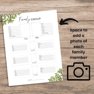 Family Tree Chart Editable Template, Family Tree Template, Family ...