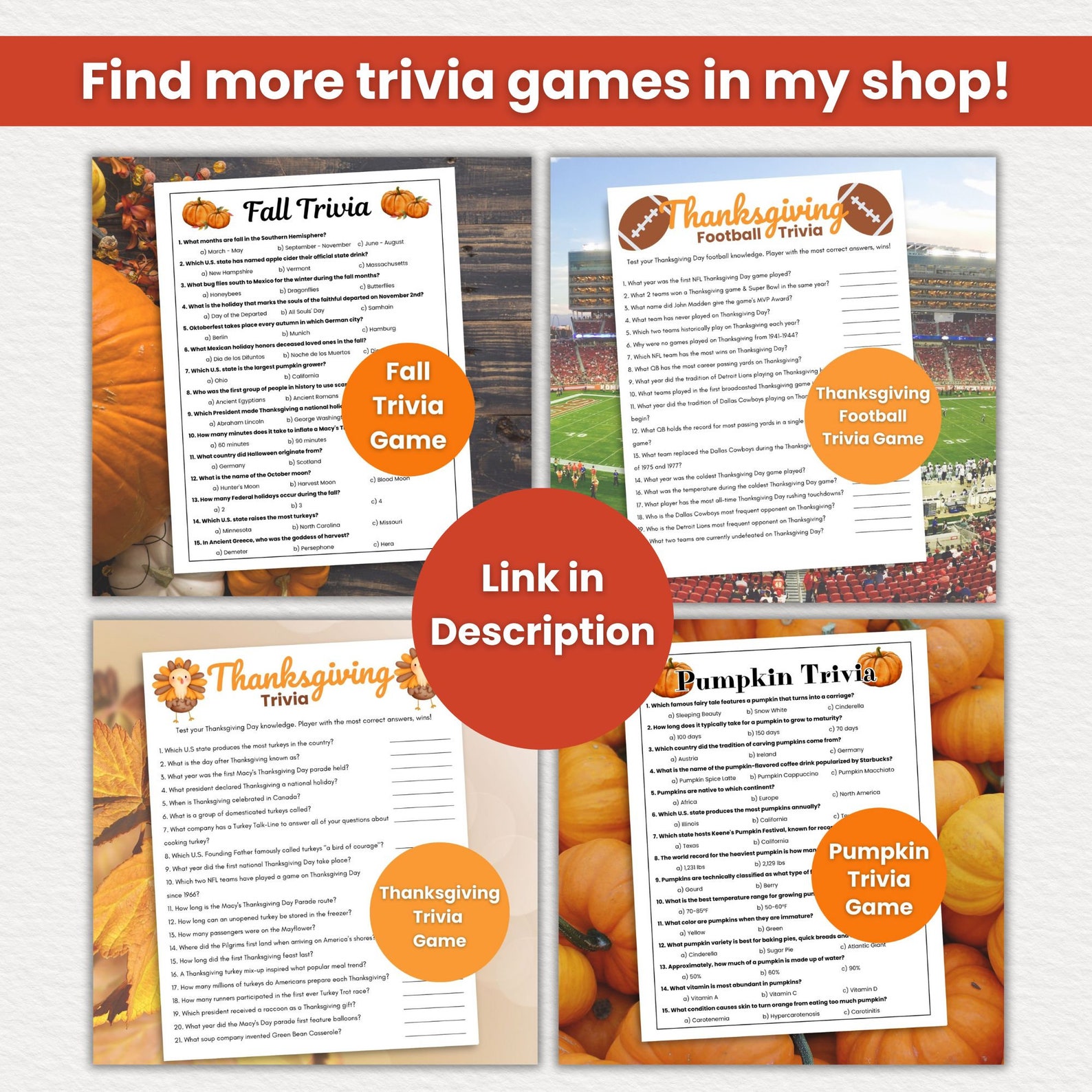 Turkey Trivia Game, Turkey Printable, Turkey Game, Thanksgiving Trivia ...