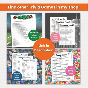 Fast Food Trivia, Trivia Game for Kids and Adults, Trivia Night, Family ...