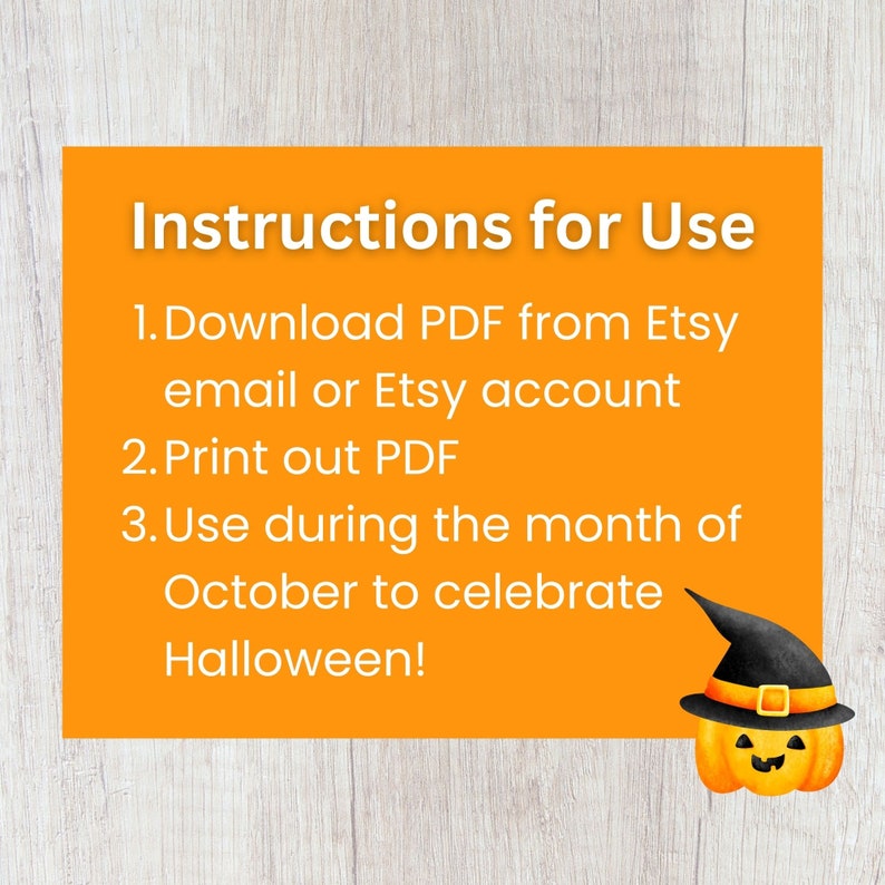 Printable Halloween Countdown Calendar for Kids, Kids Halloween Advent ...
