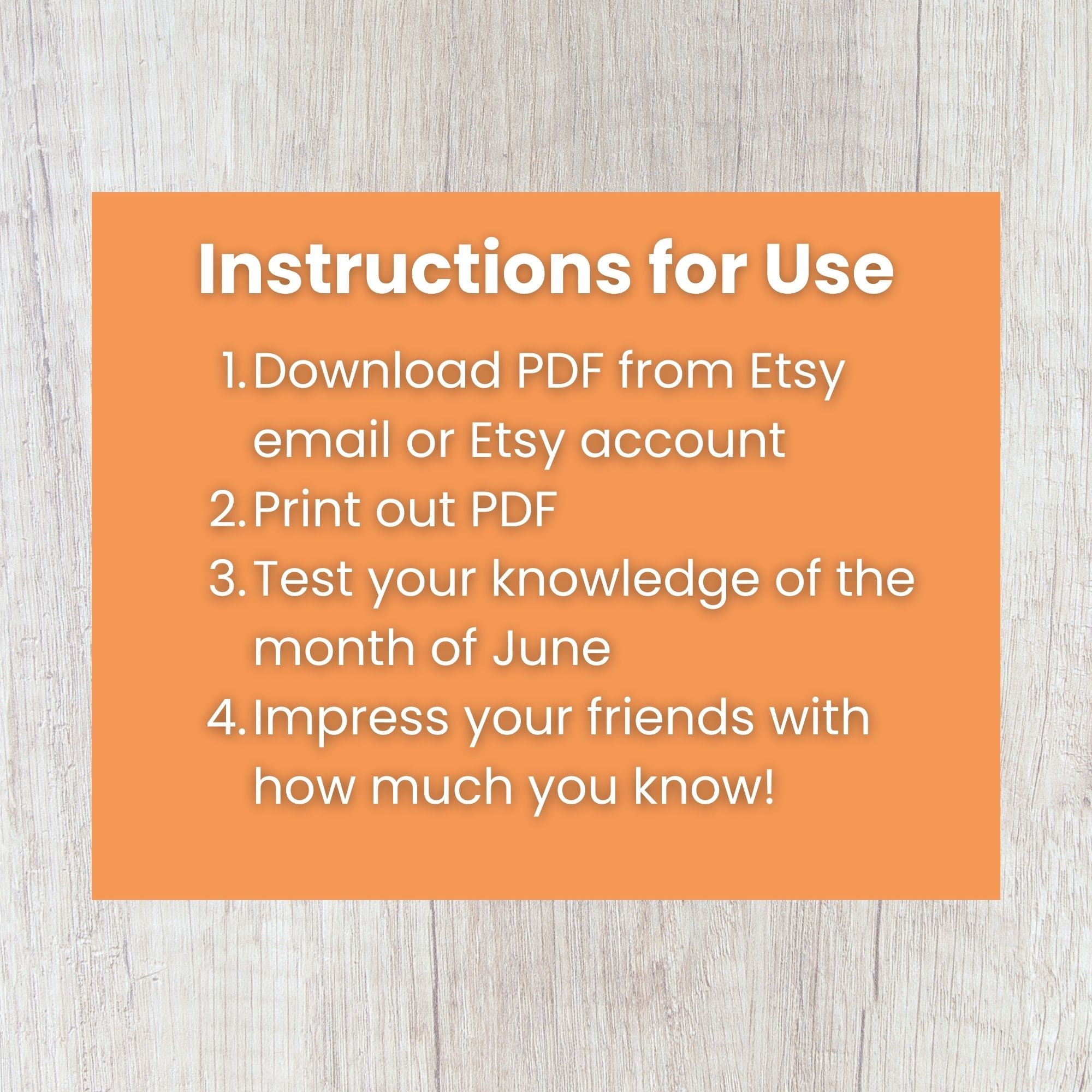 June Trivia Game, Summer Trivia, Trivia Night, Trivia Game for Kids and ...