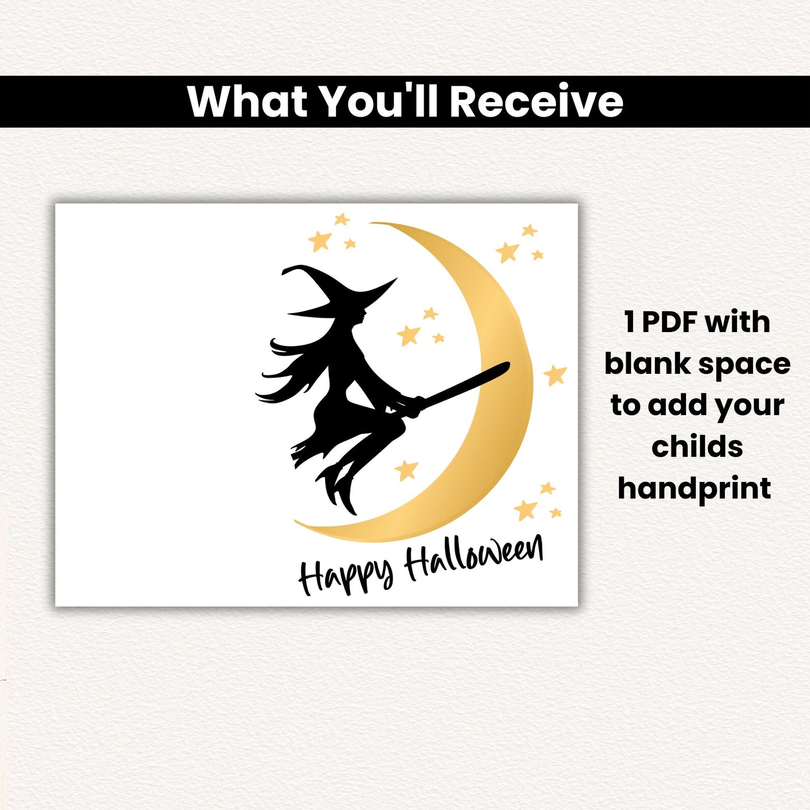Halloween Witch Handprint Art, Happy Halloween Handprint Craft, Fall ...