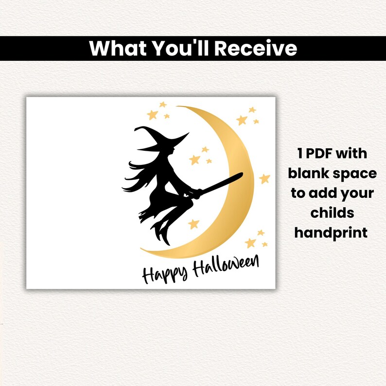 Halloween Witch Handprint Art, Happy Halloween Handprint Craft, Fall ...
