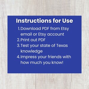 Texas Trivia Game, States Trivia, US States Trivia, Texas Game, Trivia ...