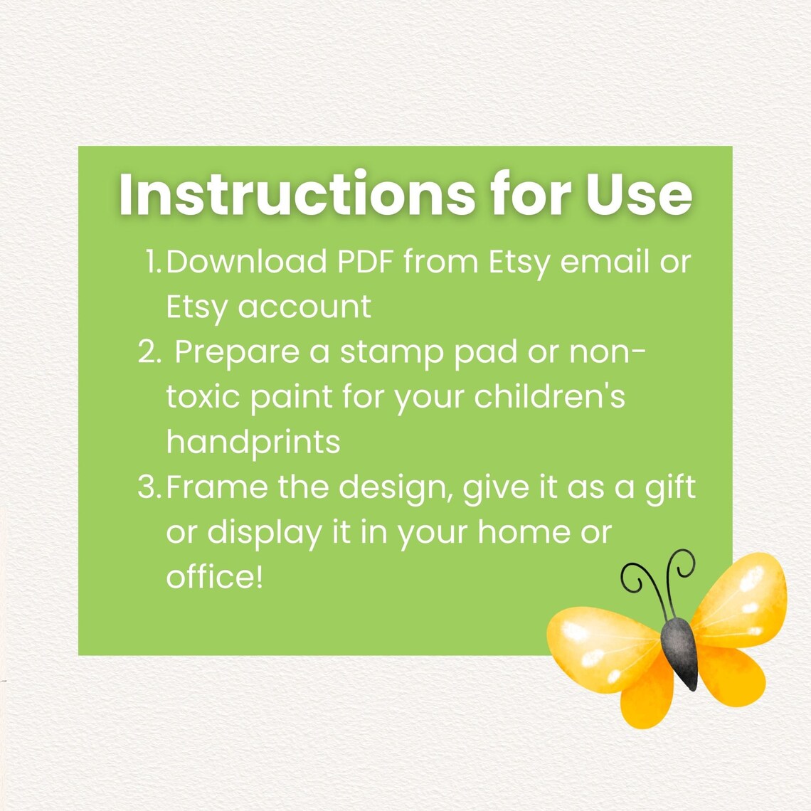 Family Tree Handprint Craft for Kids, Handprint Keepsake Gift ...