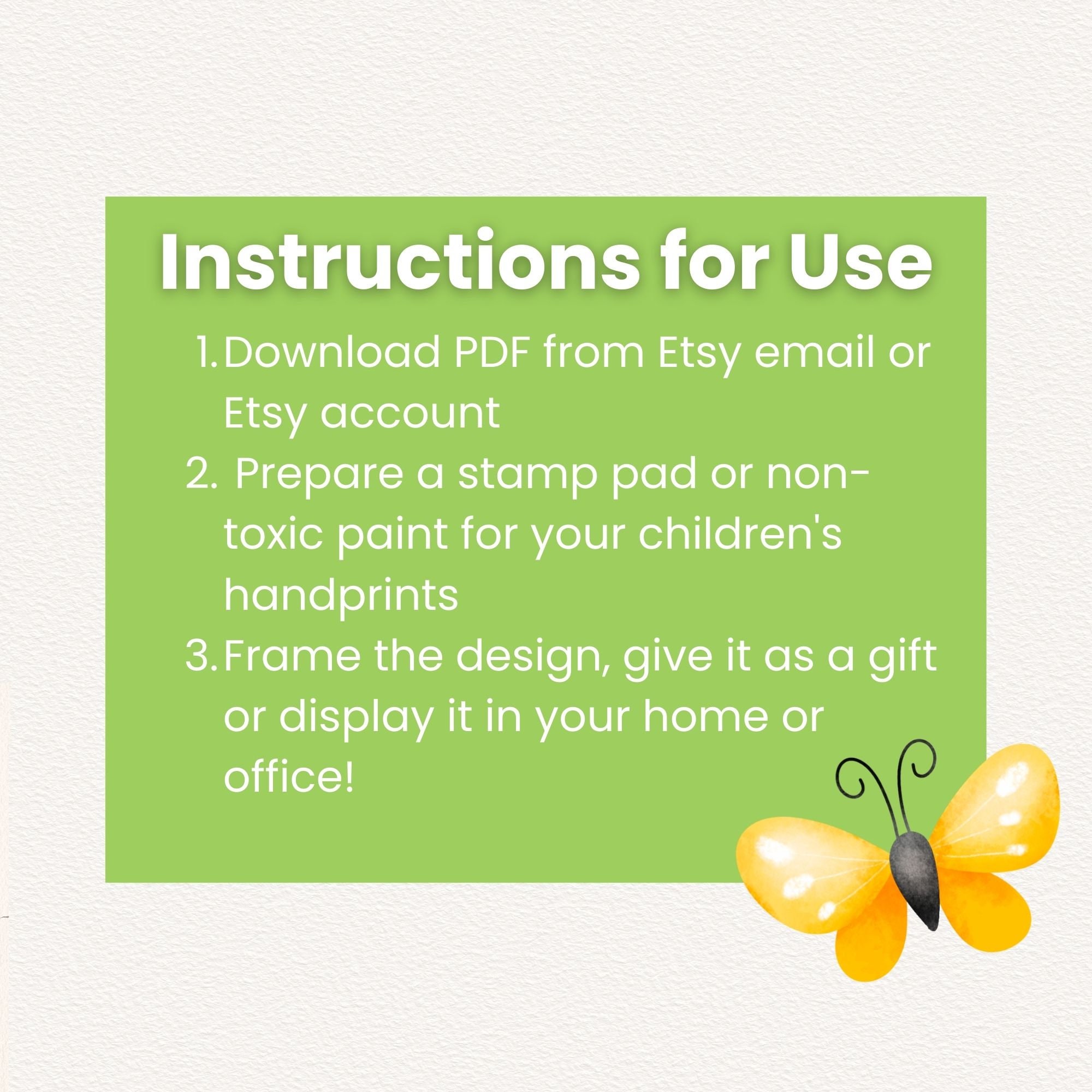 Family Tree Handprint Craft for Kids, Handprint Keepsake Gift ...