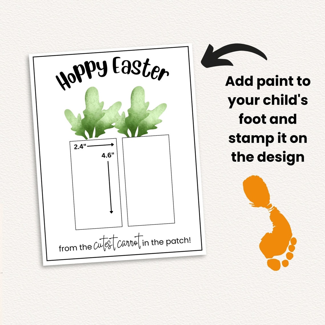 Easter Handprint and Footprint Art Craft Bundle for Toddlers, He is ...
