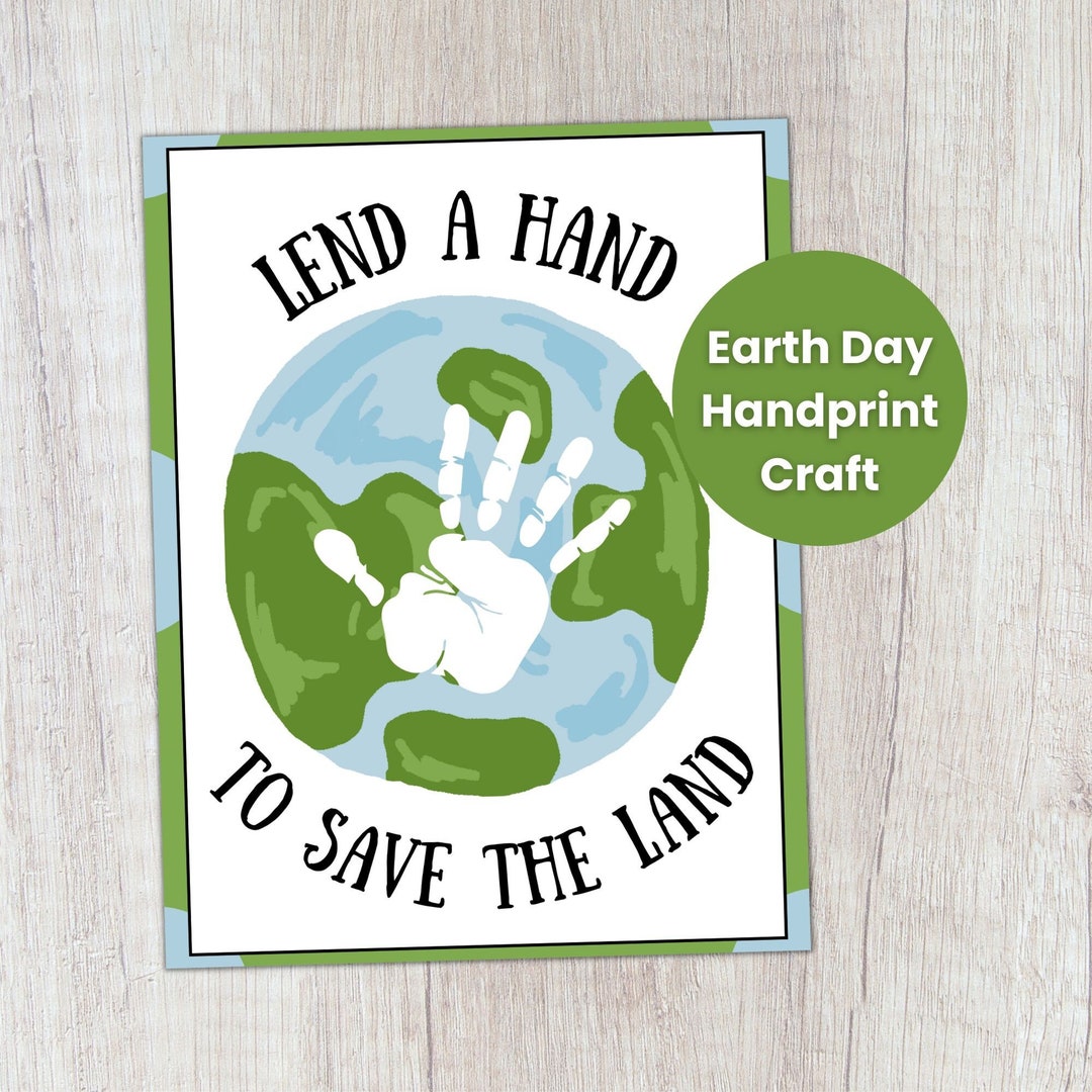 Earth Day Handprint Art Craft, Earth Day Handprint Art for Kids ...