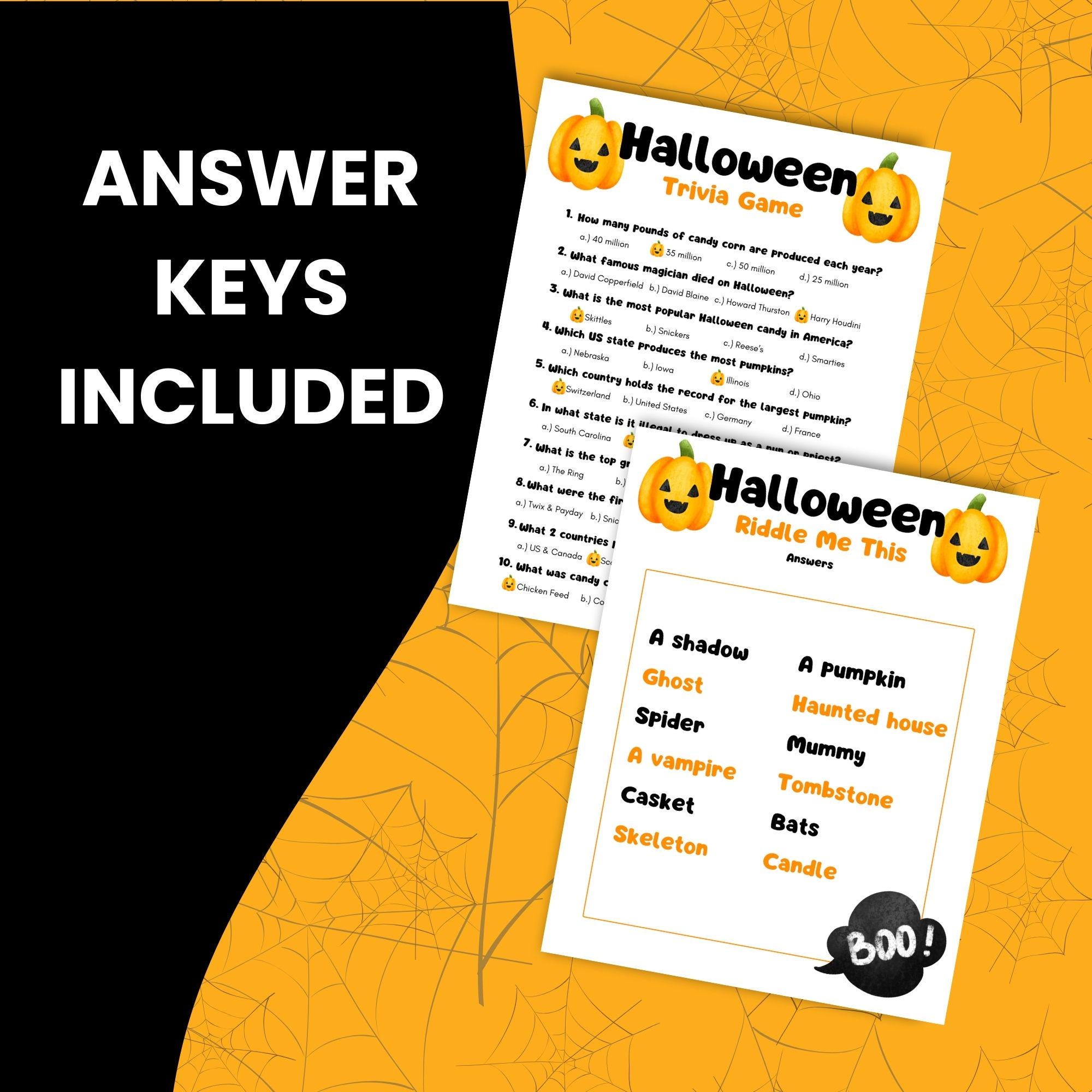 Halloween Party Games Bundle, Kids Halloween Games, Halloween Classroom ...