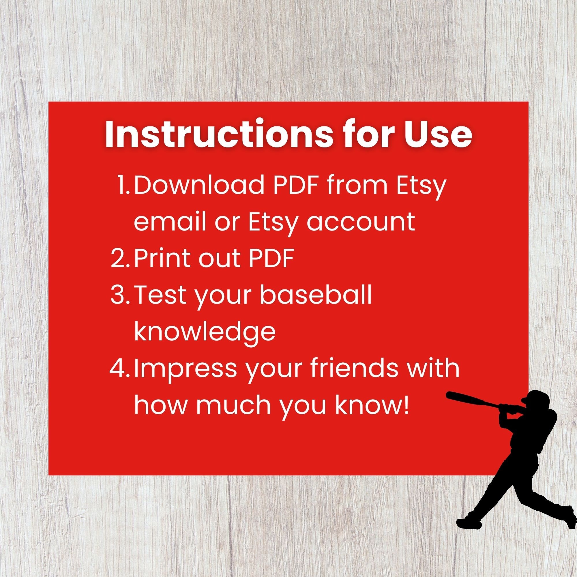 Baseball Trivia Game, Baseball Printable Game, Sports Trivia, Baseball ...