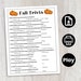 Fall Trivia Game, Holiday Trivia Game, Autumn Trivia Game, Fall Trivia ...