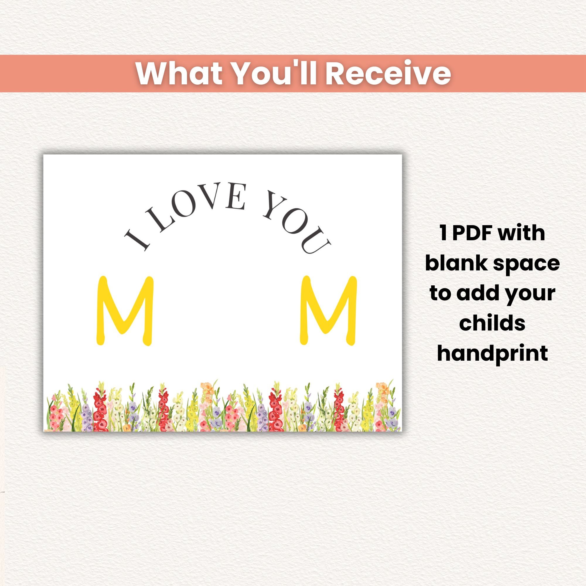 I Love You Mom Handprint Craft for Kids, Mothers Day Handprint Art ...