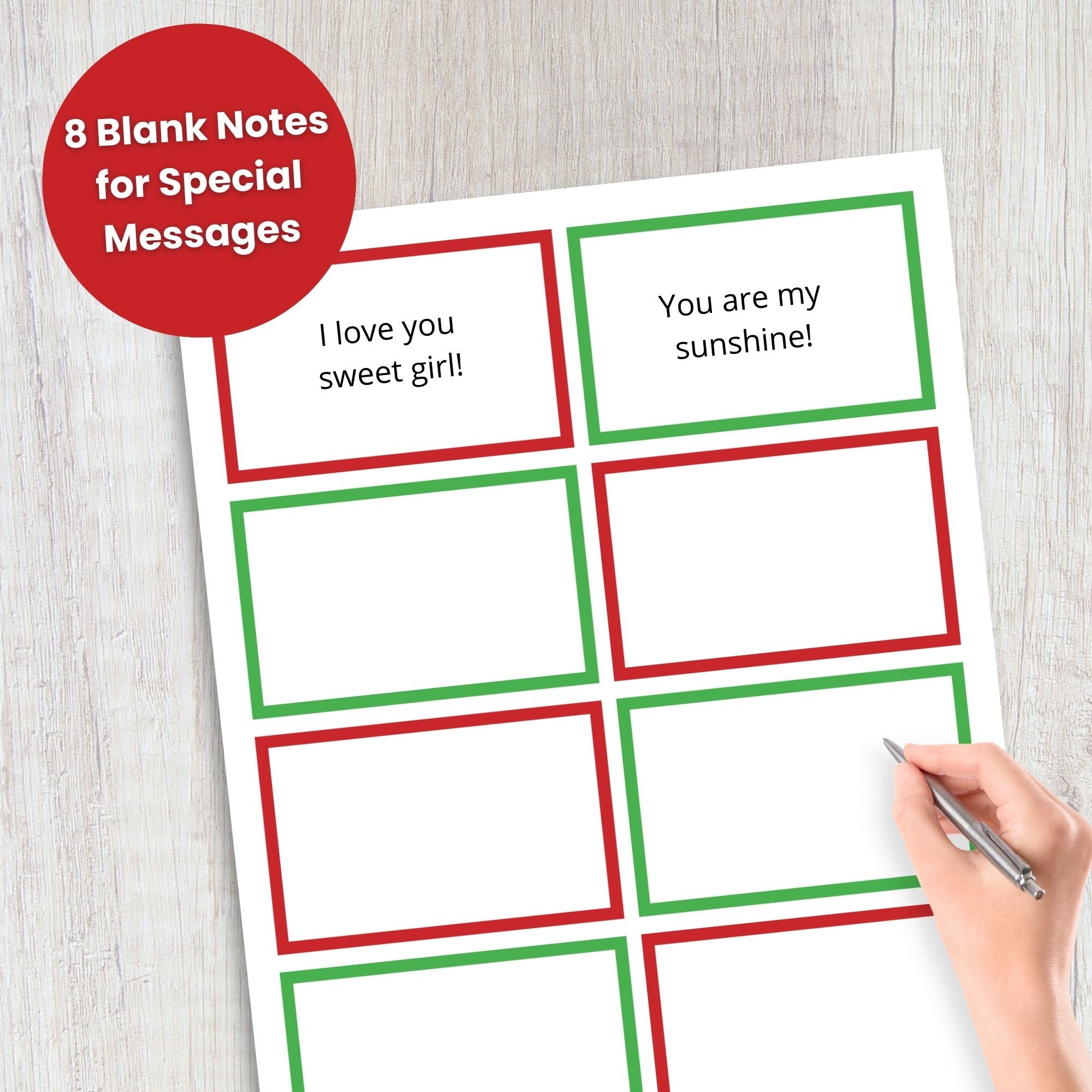 Christmas Lunch Box Notes for Kids, Editable Lunchbox Notes, Christmas ...