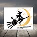 Halloween Witch Handprint Art, Happy Halloween Handprint Craft, Fall ...