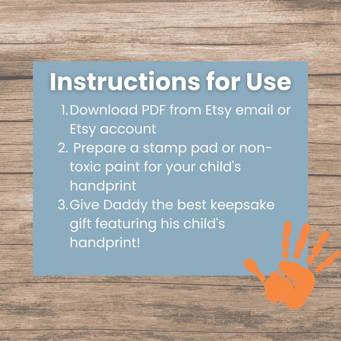 Father's Day Handprint Art, Handprint Craft for Kids, Fathers Day ...