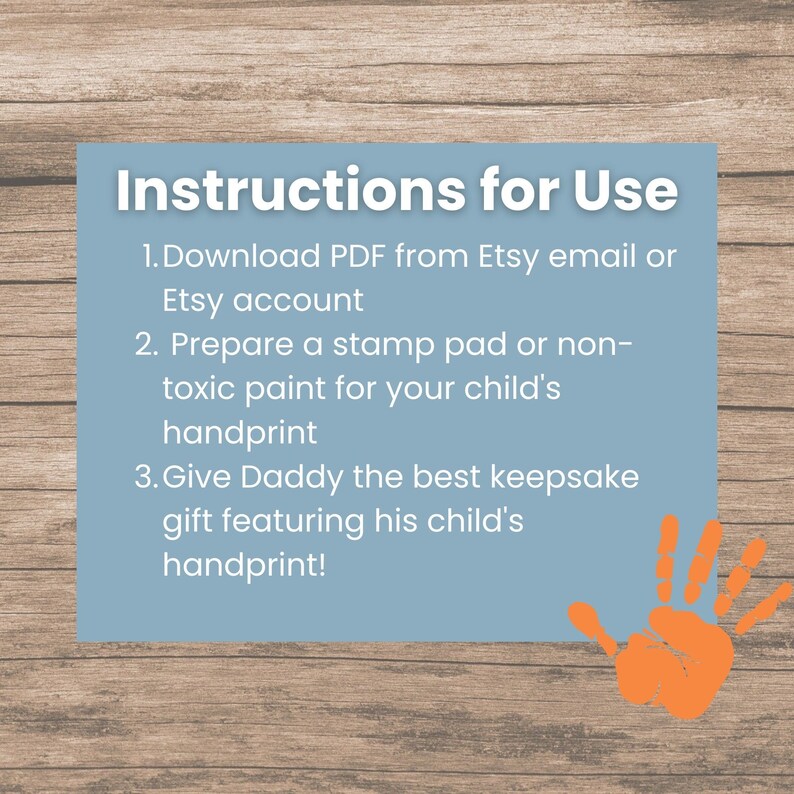 Father's Day Handprint Art, Handprint Craft for Kids, Fathers Day ...