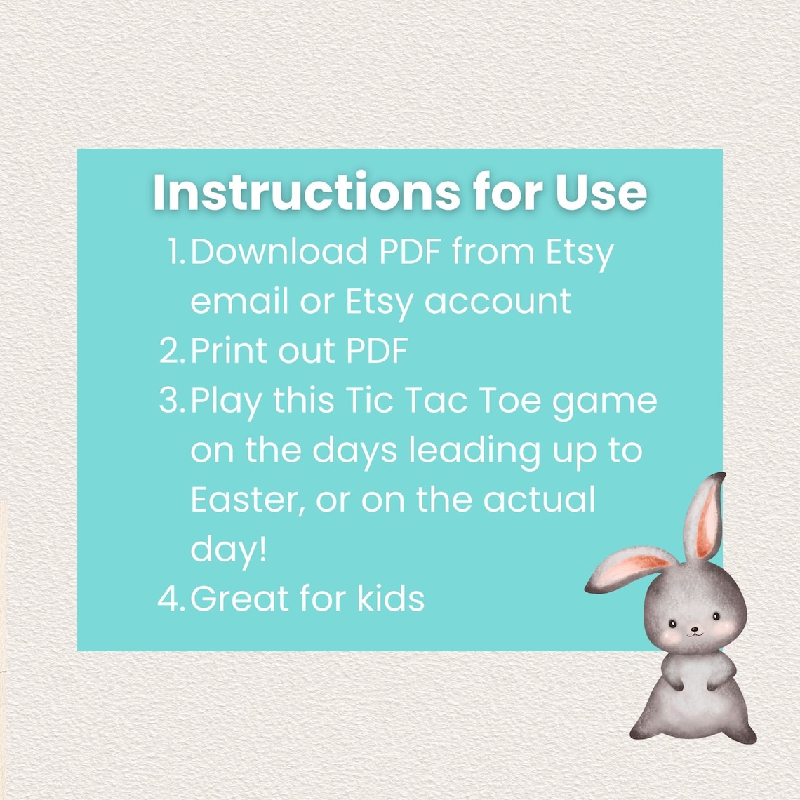 Easter Tic Tac Toe Game Printable, Easter Activity for Kids, Easter ...
