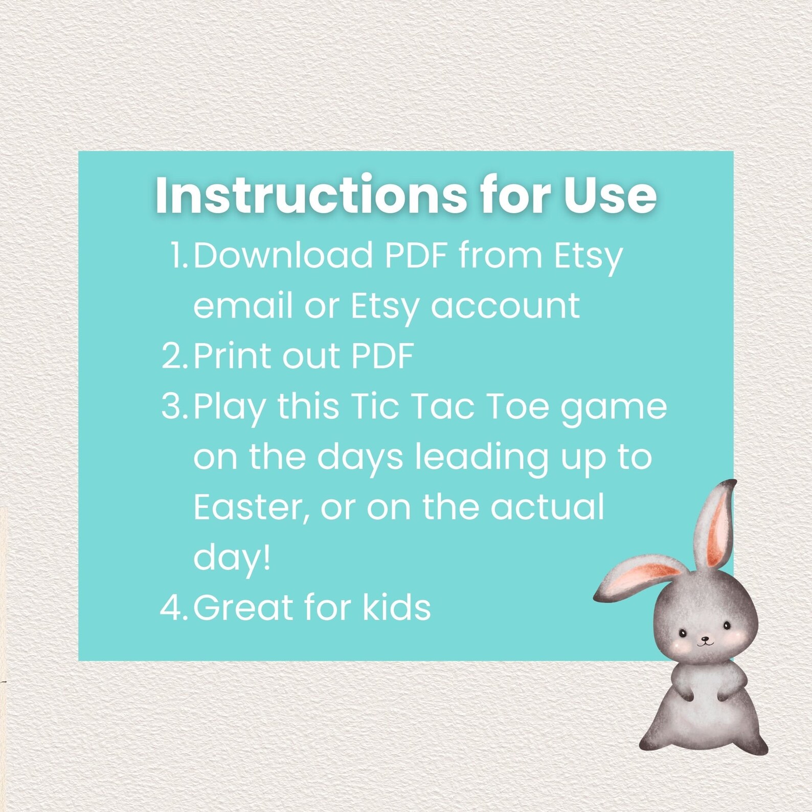 Easter Tic Tac Toe Game Printable, Easter Activity for Kids, Easter ...