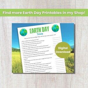 Earth Day Scavenger Hunt for Kids, Earth Day Activities for Kids ...