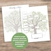 One Parent Line Family Tree 4 Generation, Editable Family Tree Template ...