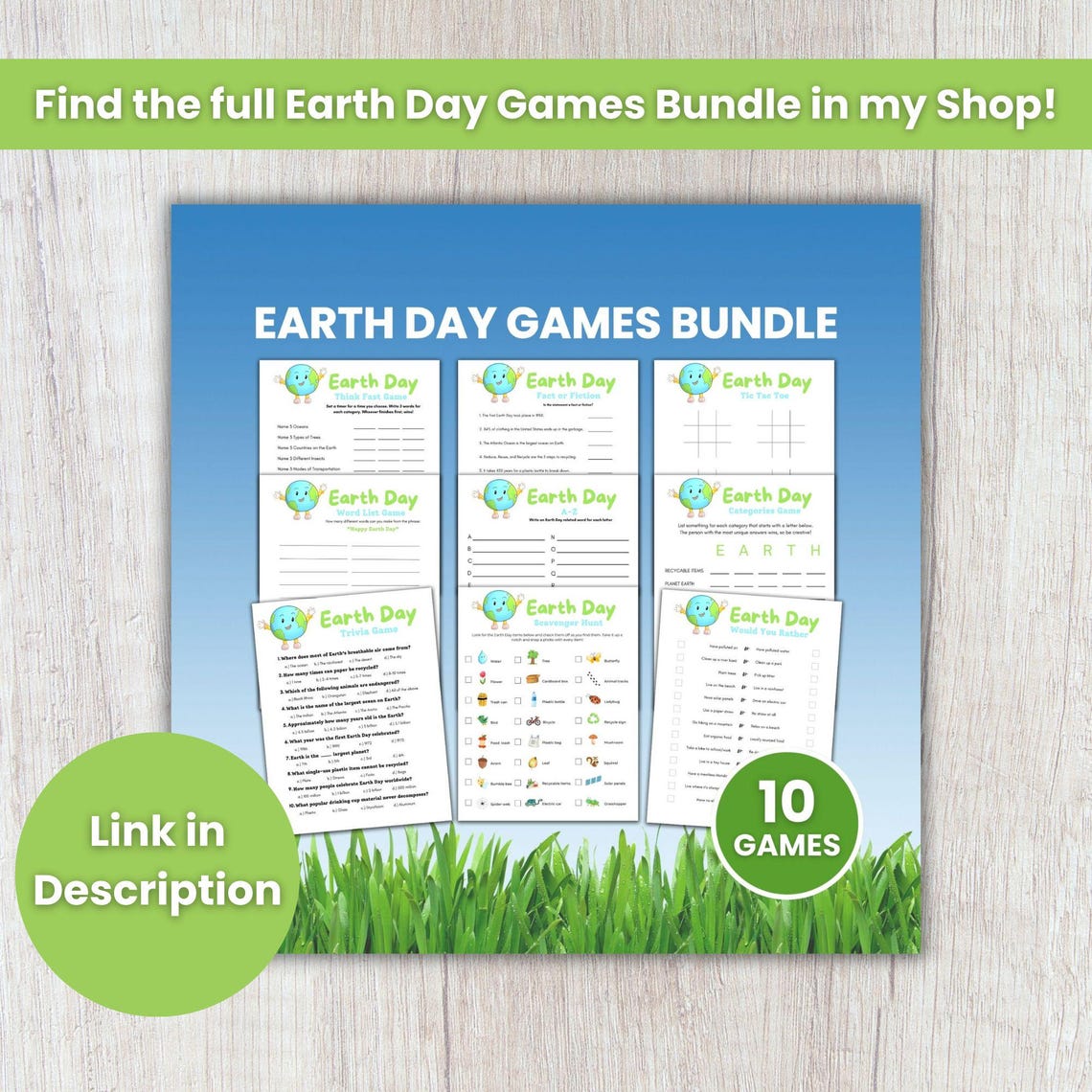 Earth Day Word Scramble Game, Earth Day Kids, Earth Day Activity, Earth ...