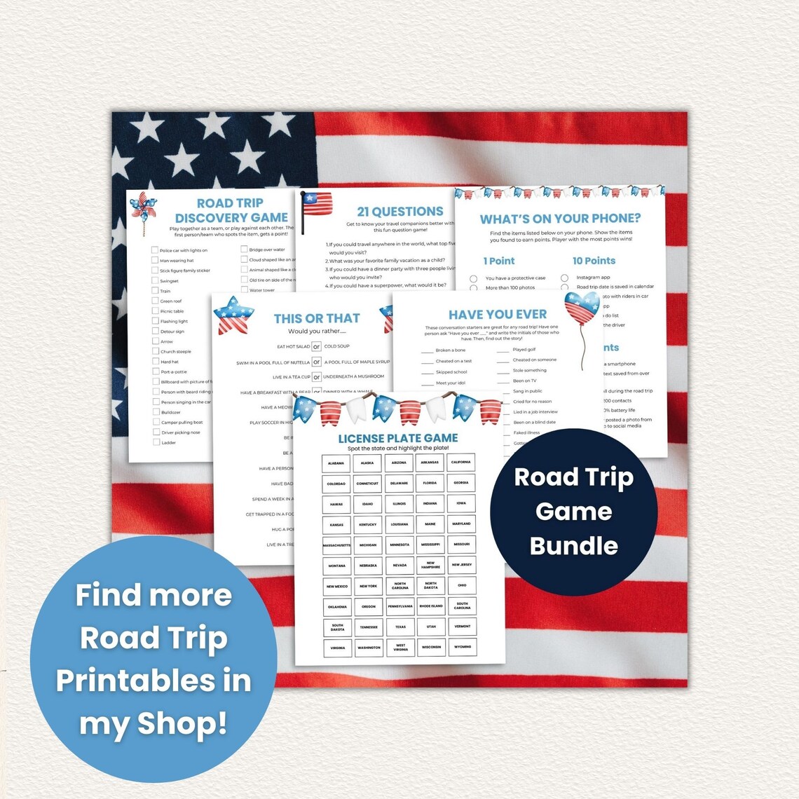 License Plate Game Printable for Road Trips, Road Trip Activity for ...