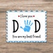 Dad Handprint Art, Handprint Keepsake Gift for Dad, Dad Gift From Kids ...