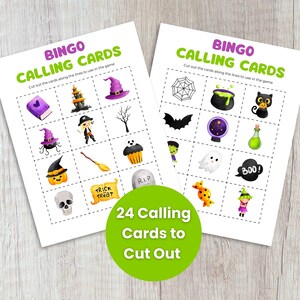 30 Halloween Bingo Cards, Halloween Party Games, Halloween Classroom ...