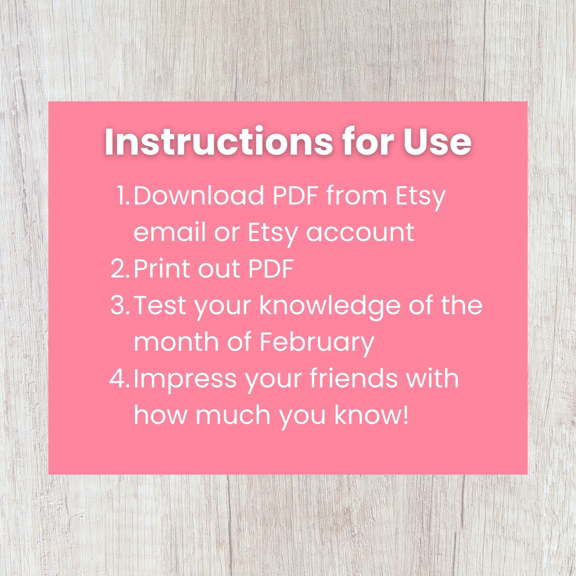 February Trivia Game, Holiday Trivia Game, Valentines Trivia, Birthday ...