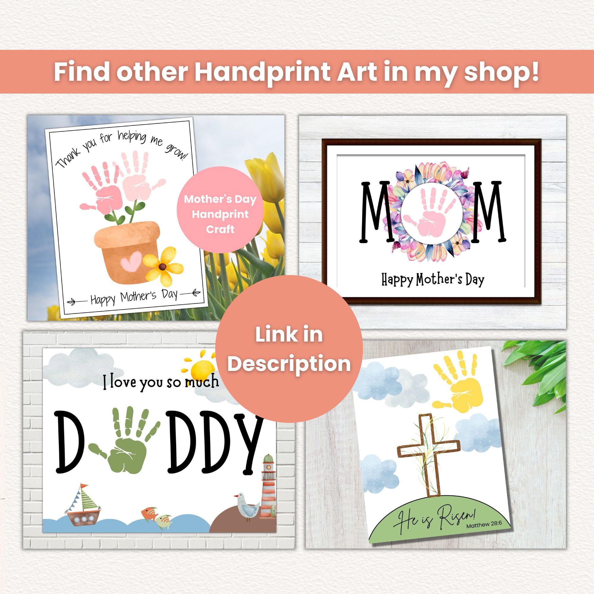I Love You Mom Handprint Craft for Kids, Mothers Day Handprint Art ...