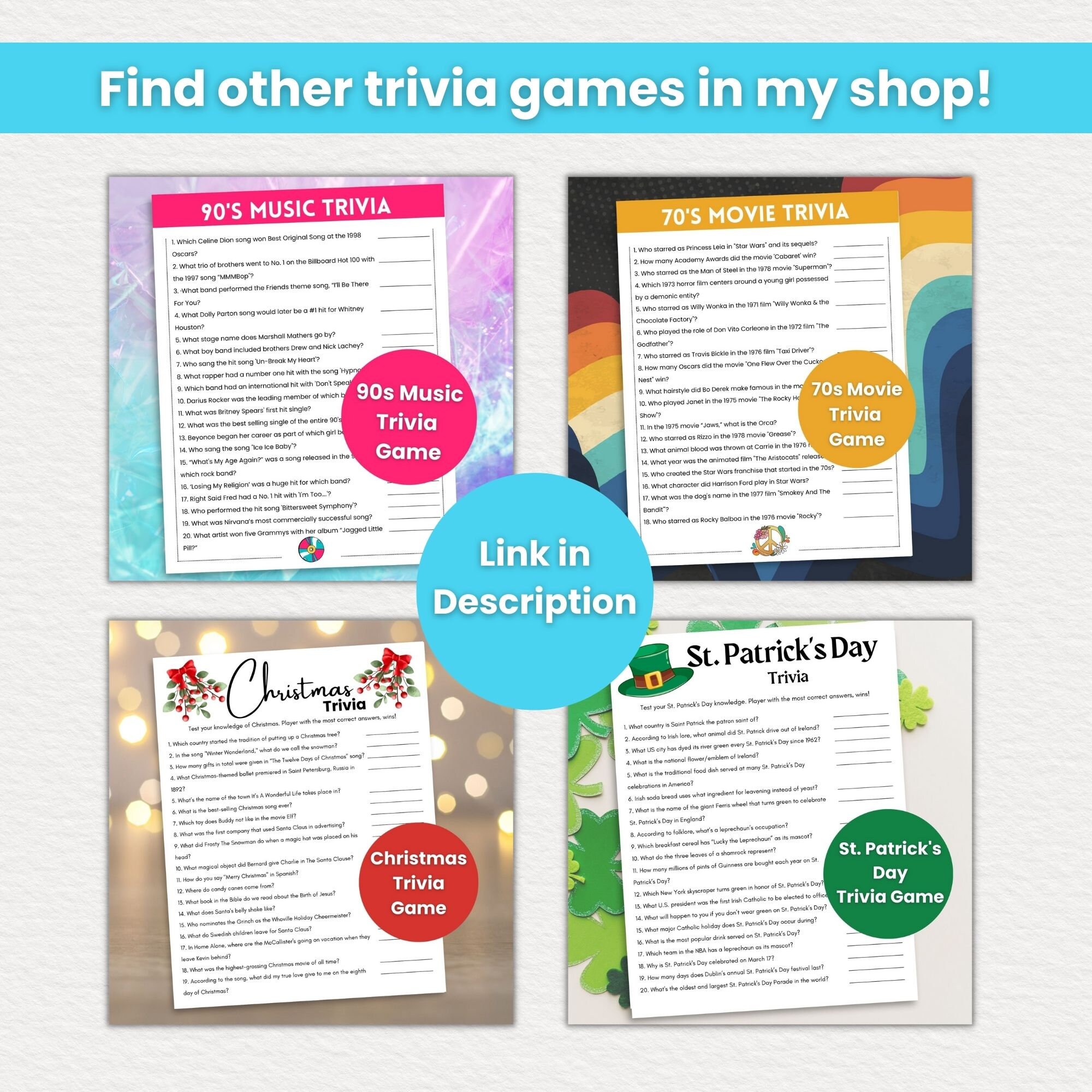 Candy Trivia Game, Printable Candy Trivia, Candy Game, Trivia Questions ...