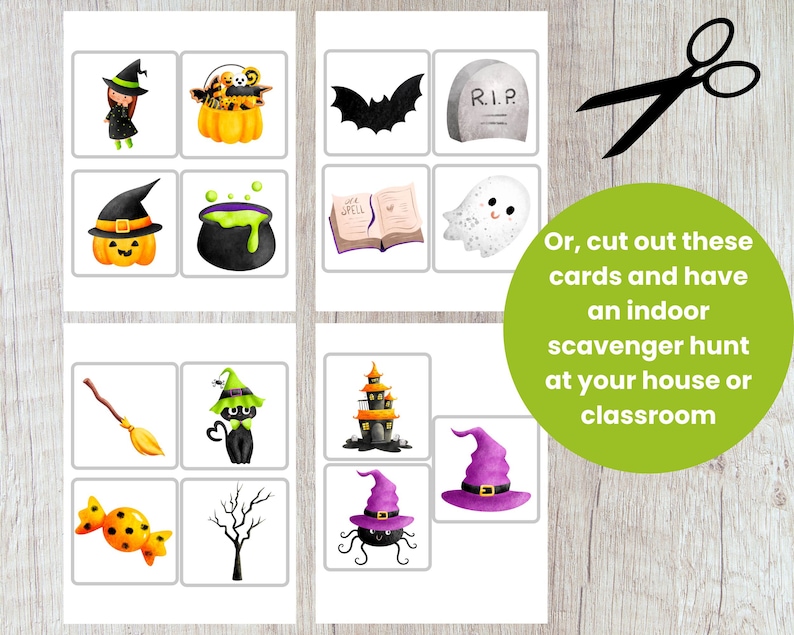 Halloween Scavenger Hunt for Kids Outdoor Scavenger Hunt - Etsy