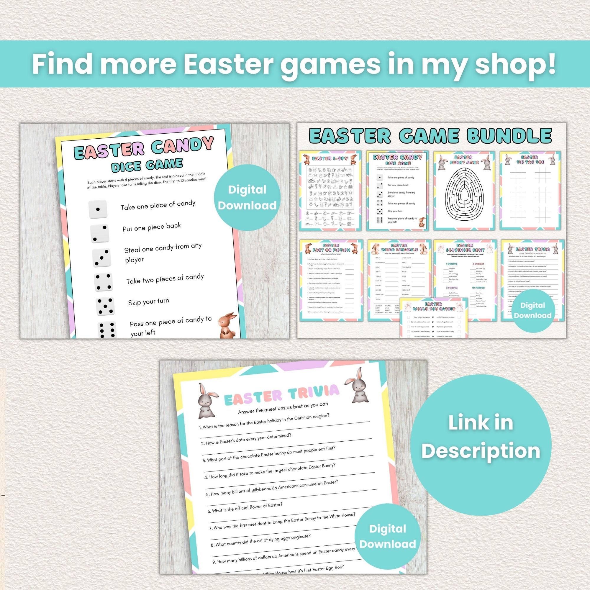 Easter Would Your Rather Game, Easter Activity for Kids and Adults ...