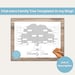 Family Tree Template 4 Generation, Editable Family Tree Template, Great ...