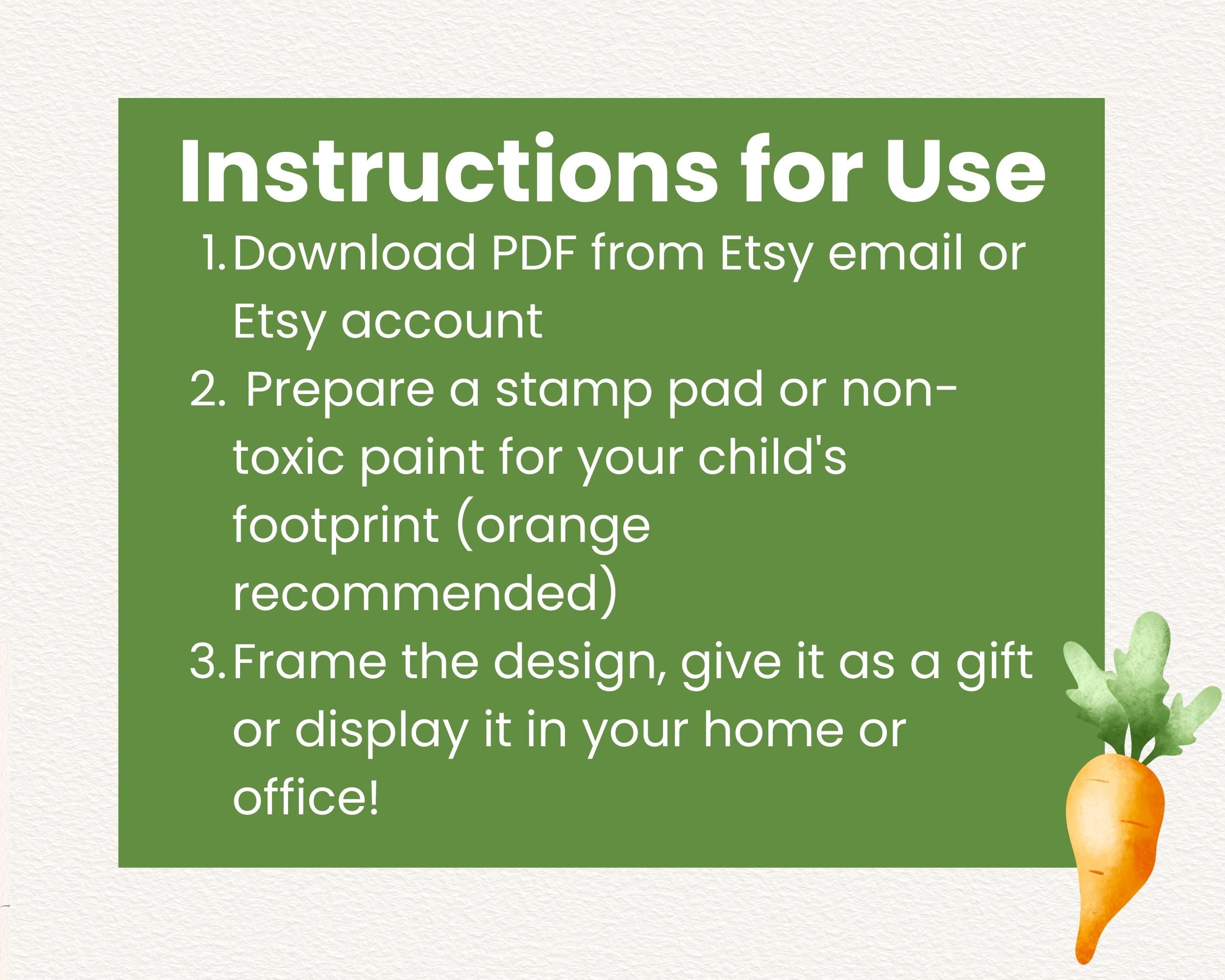 Hoppy Easter Footprint Art, Carrot Footprint Craft, Easter Footprint ...