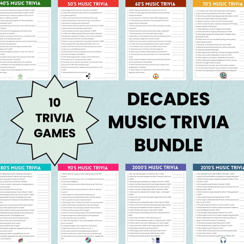 Decades Party - Etsy