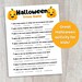 Halloween Trivia Game Printable, Halloween Game for Kids and Adults ...