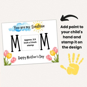 Mothers Day Handprint Craft for Kids, Mothers Day Handprint Art ...