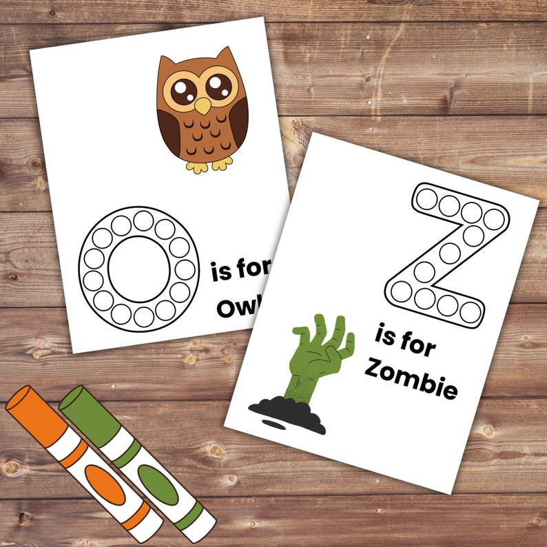 Halloween Dot Marker Printable With Halloween Alphabet Letter Dot ...