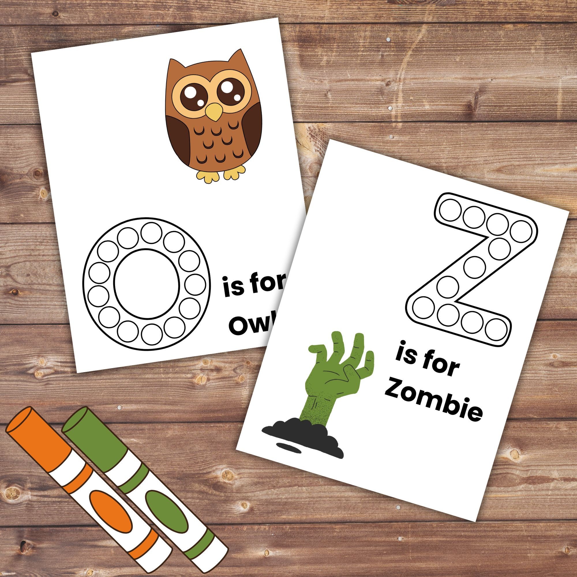 Halloween Dot Marker Printable With Halloween Alphabet Letter Dot ...