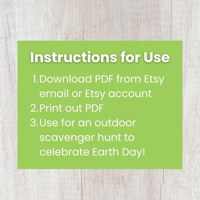 Earth Day Scavenger Hunt for Kids, Earth Day Activities for Kids ...