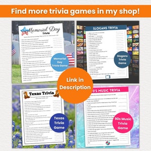 Fall Trivia Game, Holiday Trivia Game, Autumn Trivia Game, Fall Trivia ...