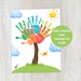 Family Tree Handprint Craft for Kids, Handprint Keepsake Gift ...