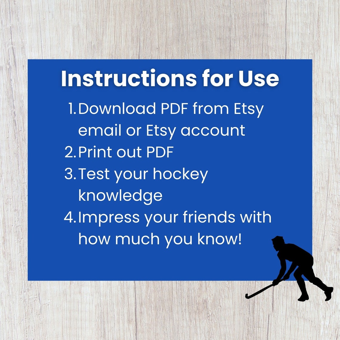 Hockey Trivia Game, Hockey Printable Game, Sports Trivia, Trivia ...