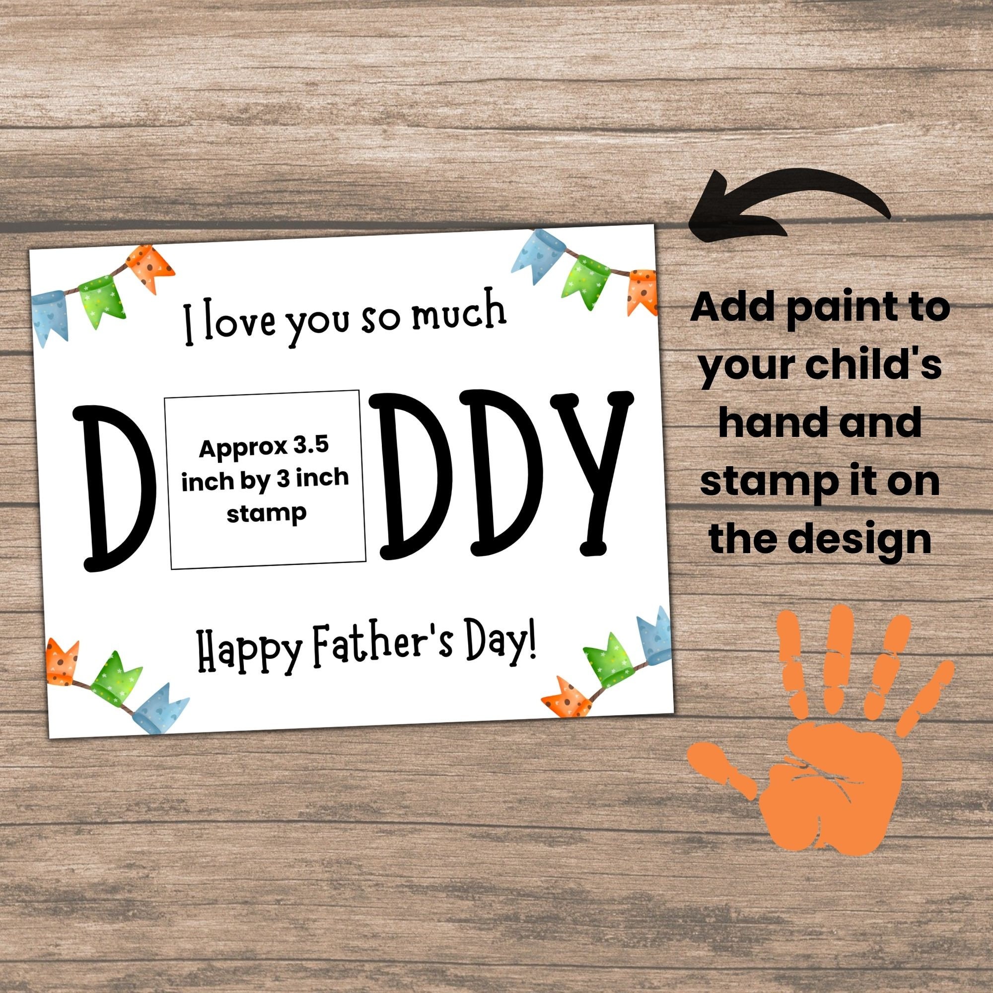 Father's Day Handprint Art, Handprint Craft for Kids, Fathers Day ...