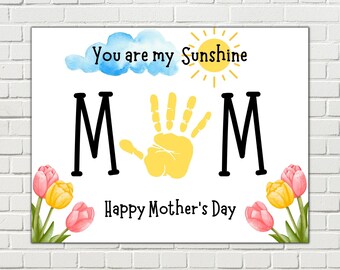 Mothers Day Handprint Craft for Kids, Mothers Day Handprint Art ...