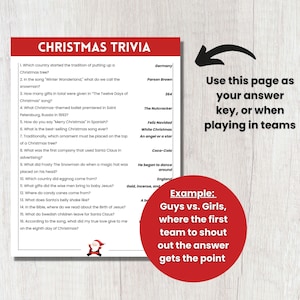 Christmas Trivia Game Printable, Christmas Movie Trivia, Christmas ...