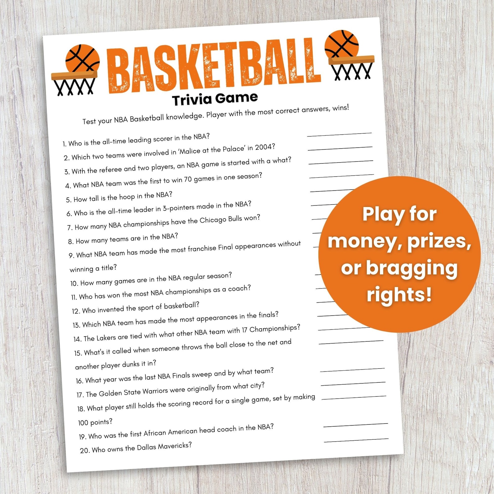 Basketball Trivia Game, Basketball Games, Sports Trivia, Basketball ...