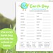 Earth Day Word Scramble Game, Earth Day Printable Game for Kids and ...